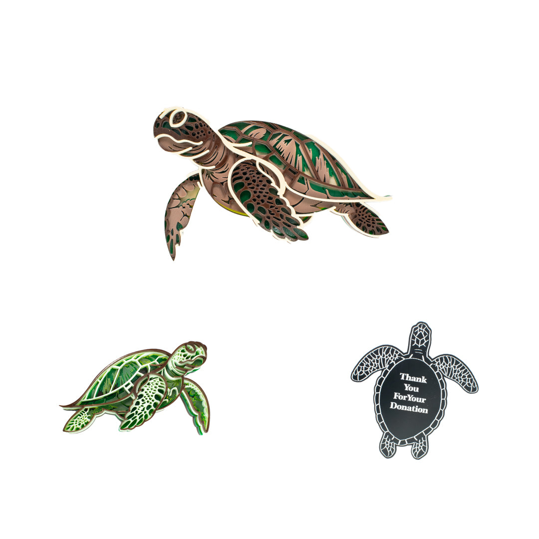 Acrylic Guardian Turtle w/ Personalized Plaque – Sea Turtle, Inc.